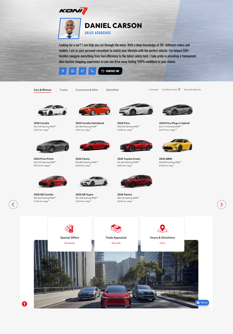Automotive Sales Landing Pages for Dealerships | LandingGarage